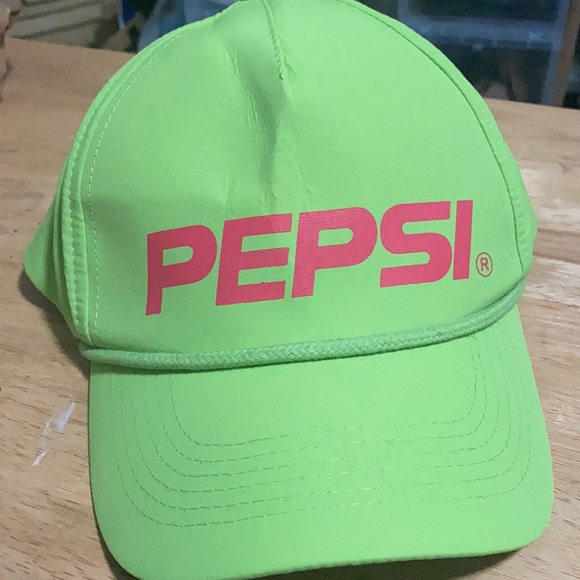 Accessories | Neon Green Pepsi Hat | Poshmark